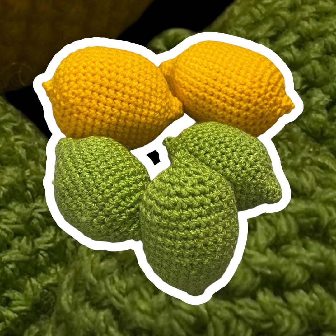 Lemon & Lime Crochet Pattern (PDF) (english) - Etsy