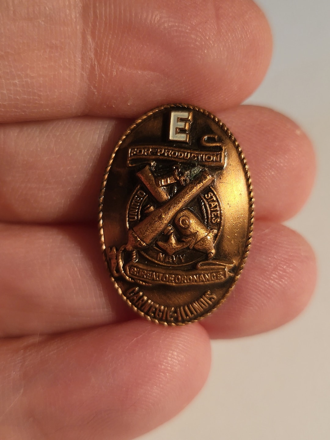WWII US Navy Worker Pin - Etsy