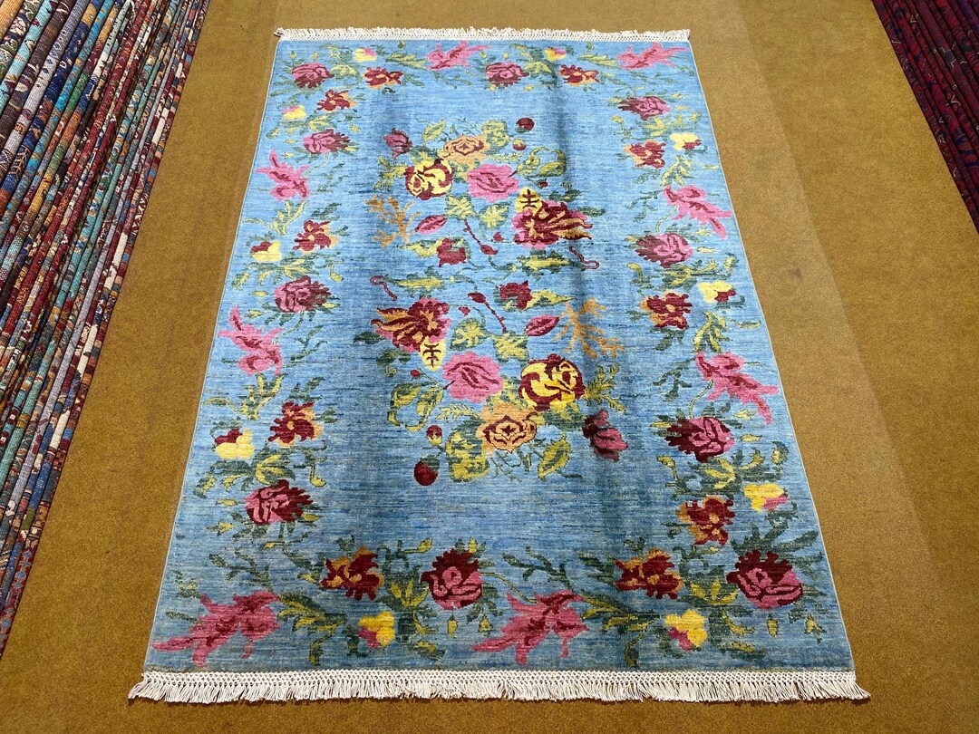 Afghanistan Hand Made Rug,6x4 Ft. Area Rug Woolen Rug - Etsy