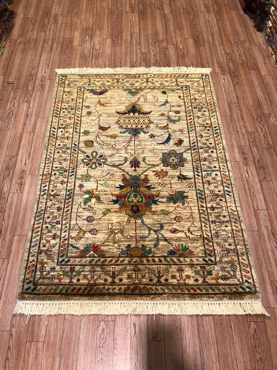 2.5x4 Ft,khud Rung Hand Made Woolen Rug, Afghani Chubi Rug, Sultan ...