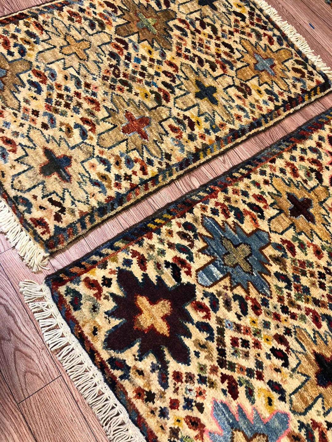 40x60 Cm 2 Piece Afghan Handmade Floor Mat Rug Chubi Door Mate Rugs ...