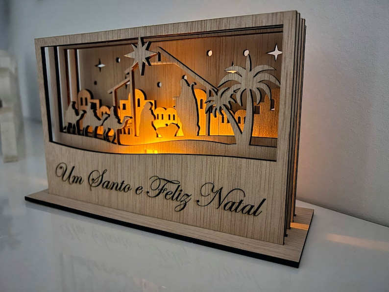 Layered Christmas Nativity Scene Laser Cut Files Vector Ready AI SVG ...