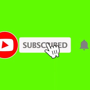 Youtube Subscribe Button Animation GRENNSCREEN | Call to Action Overlay ...