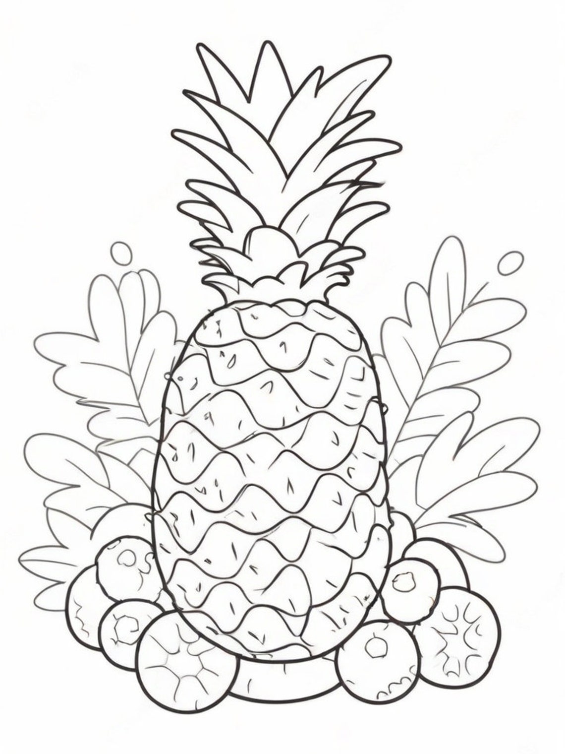 Fruit Coloring Pages, Fruit Coloring Book for Kids, Boys, Girls, Teen ...