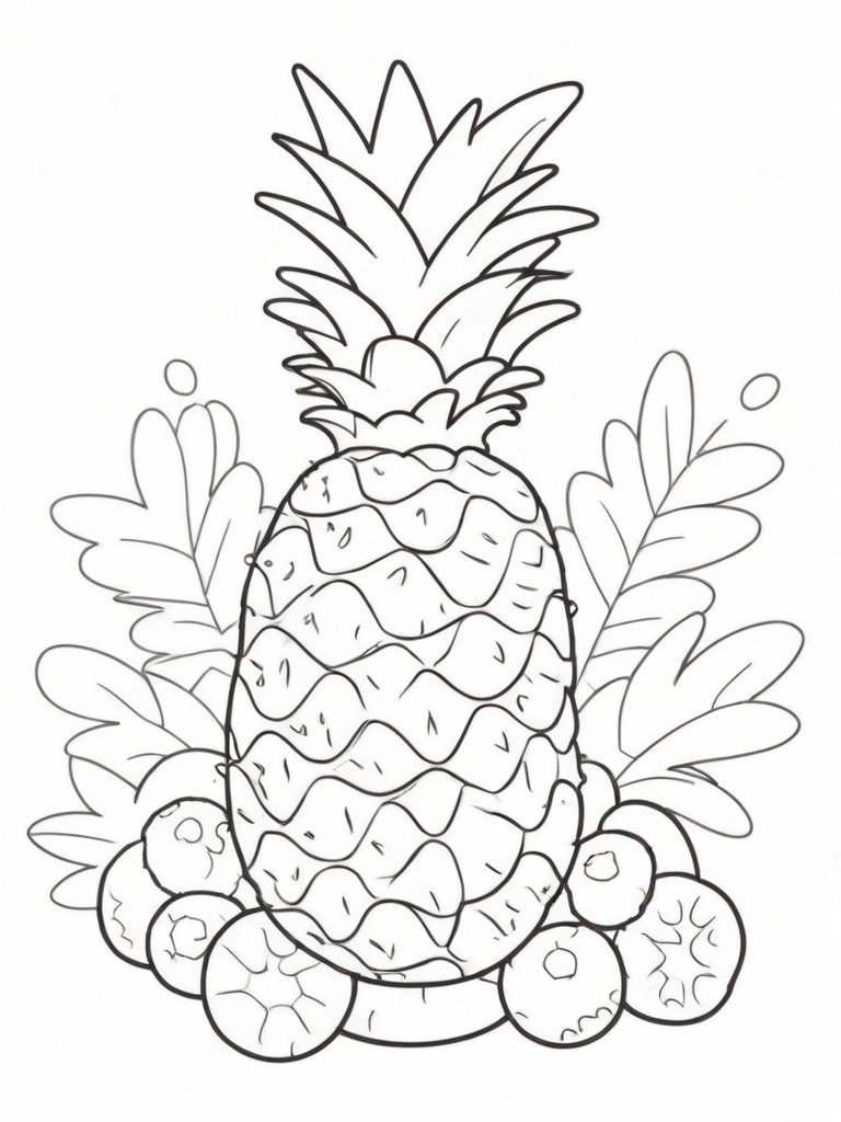 Fruit Coloring Pages Fruit Coloring Book for Kids Boys - Etsy