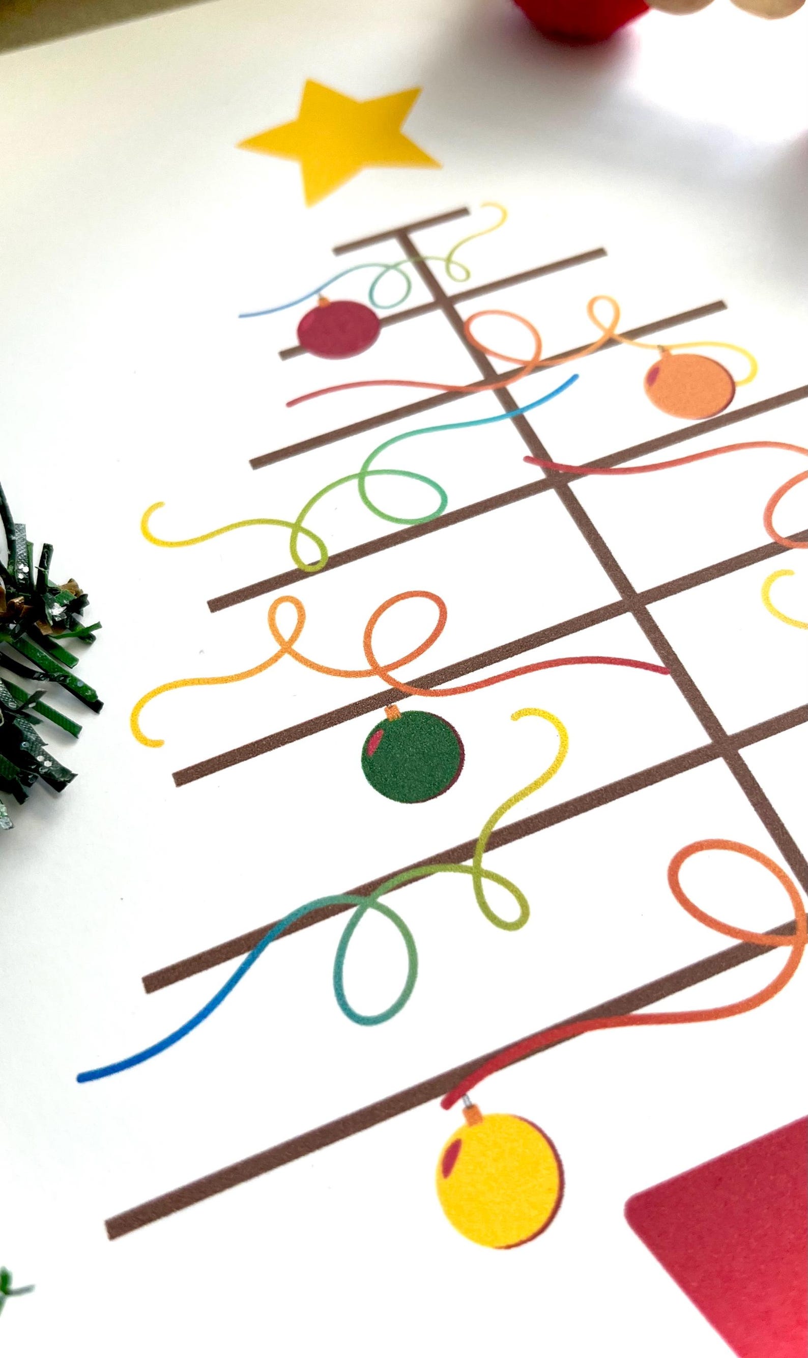 Personalized Fingerprint Christmas Tree Printable, Great Gift for ...