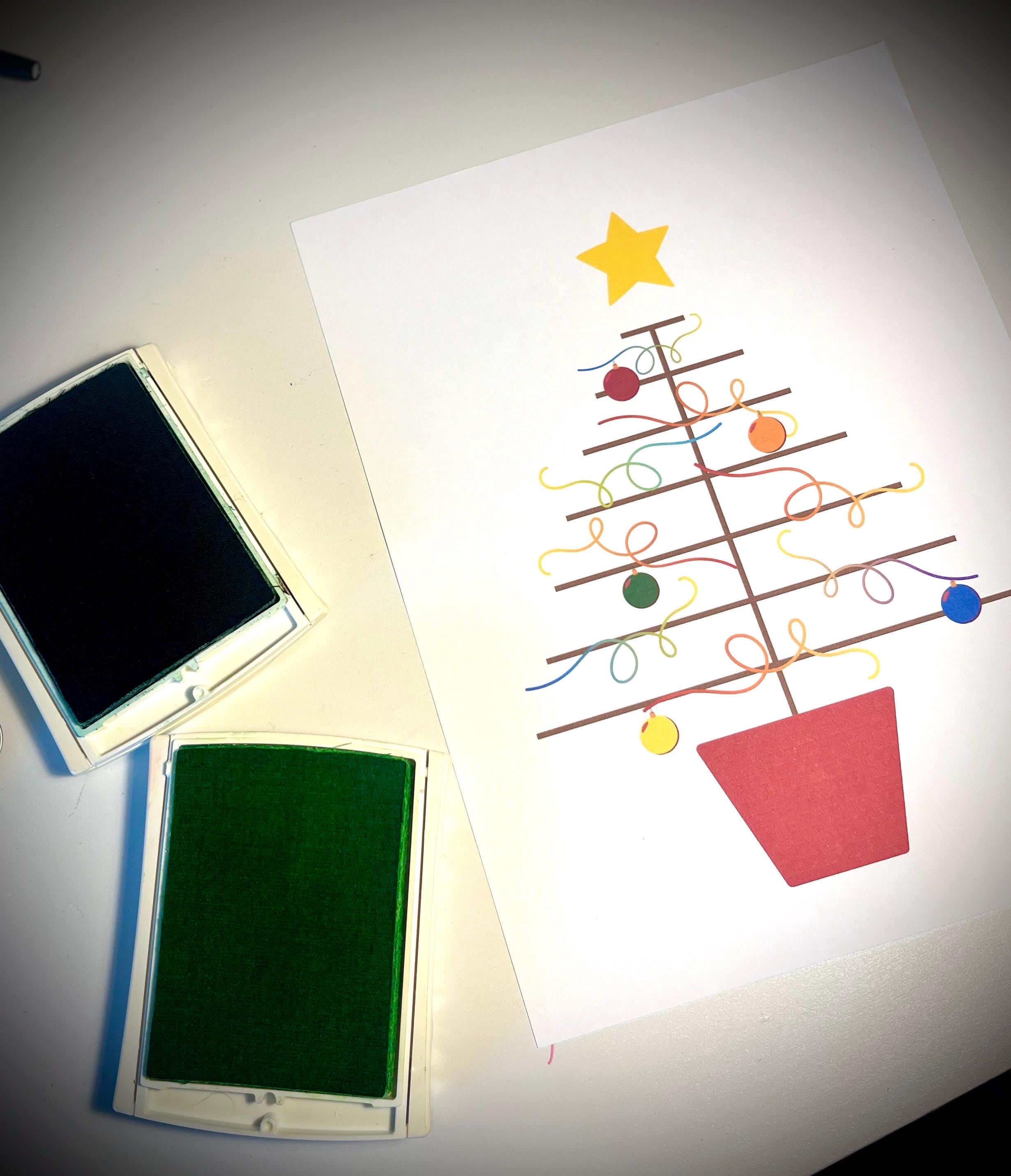 Personalized Fingerprint Christmas Tree Printable, Great Gift for ...