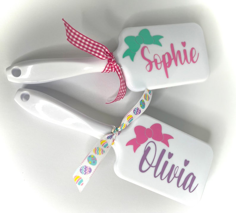 Personalized Girl Gift- Custom Hairbrush for Kids, Easter Basket or ...