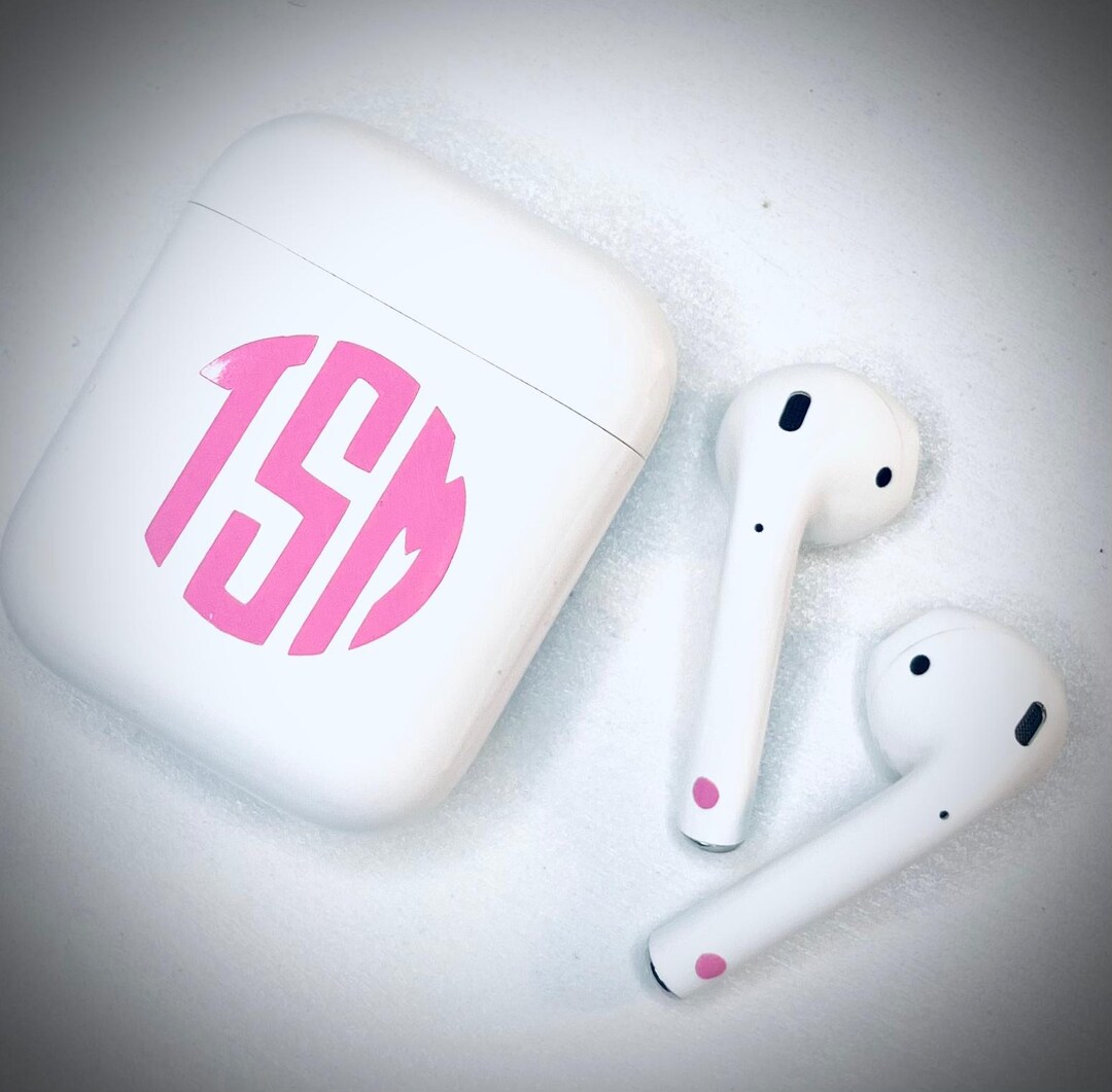 Monogram Airpods Organization Label, Custom Home Decor, Personalized ...