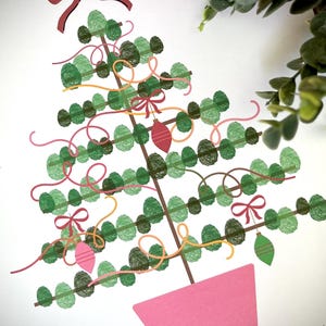 Personalized Fingerprint Christmas Printable, Gift for Grandparents ...
