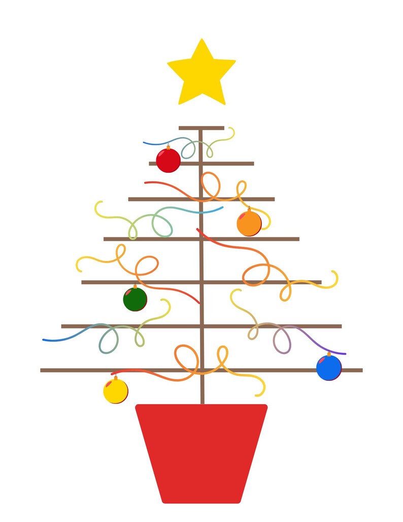 Personalized Fingerprint Christmas Tree Printable, Great Gift for ...