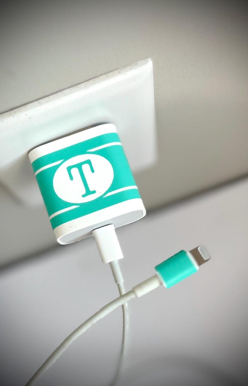 Home Organization | Personalized Phone Charger Decal for Home or Work ...