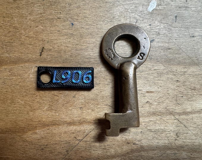 Authentic Antique Early 1900s Skeleton Key Lot, Cute Little Tiny Flat ...