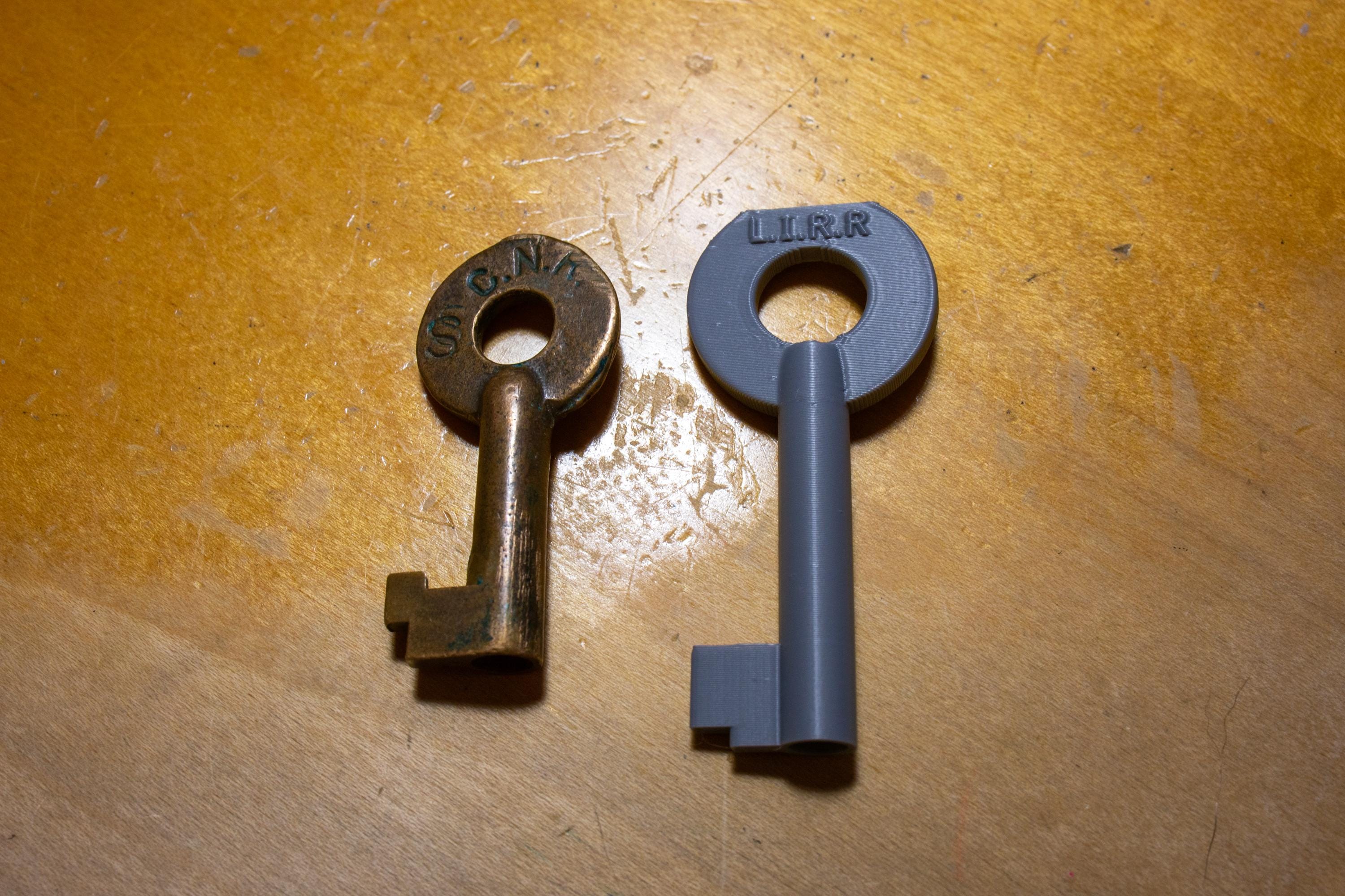 Adlake / Mitchell Brass Railroad Key - Etsy