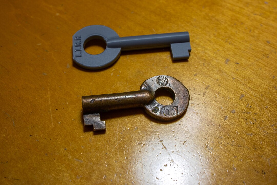 Adlake / Mitchell Brass Railroad Key - Etsy