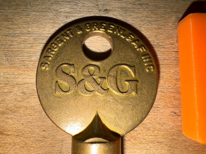 Sargent and Greenleaf Padlock Key 107A Vintage Railroad Key - Etsy