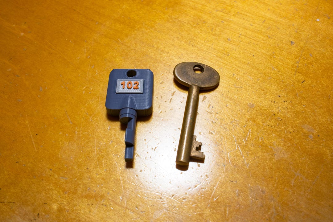 Gamewell Skeleton Key Original Brass - Etsy