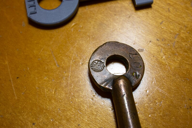 Adlake / Mitchell Brass Railroad Key - Etsy