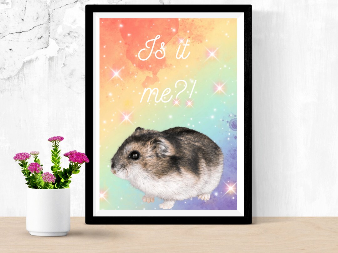 Cute Hamster Mini Poster Printable - Etsy