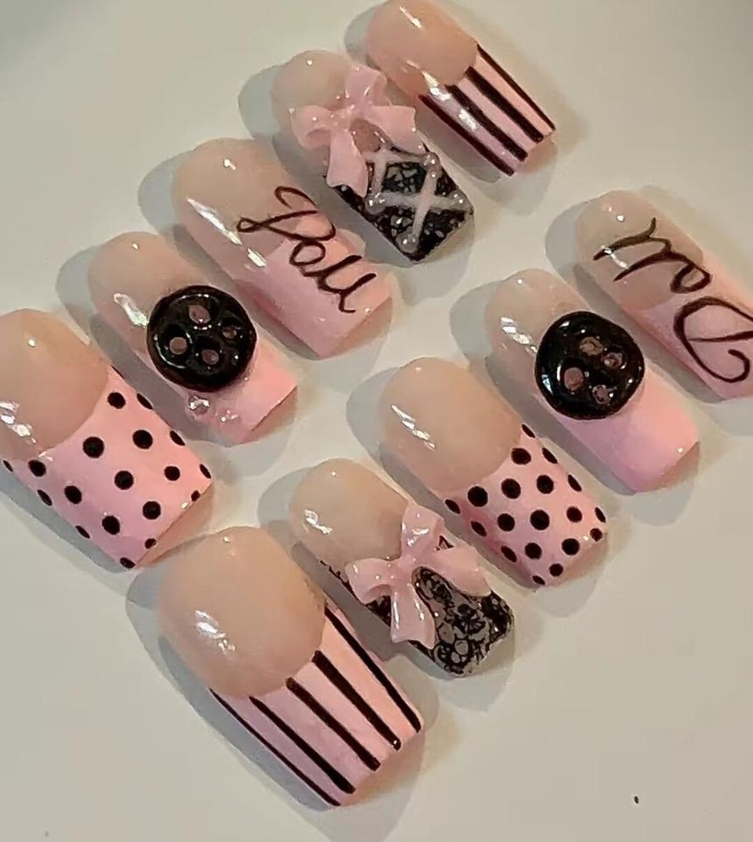 Doll Button Nails! - Etsy