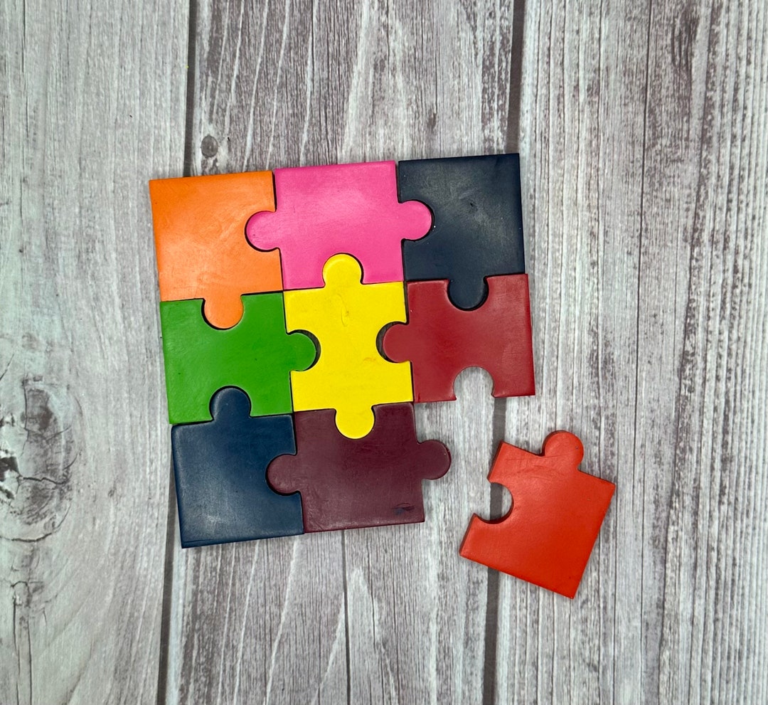 Puzzle Crayon, Multi Color Puzzle, Puzzle, Shape Crayon, Gifts for Kids ...