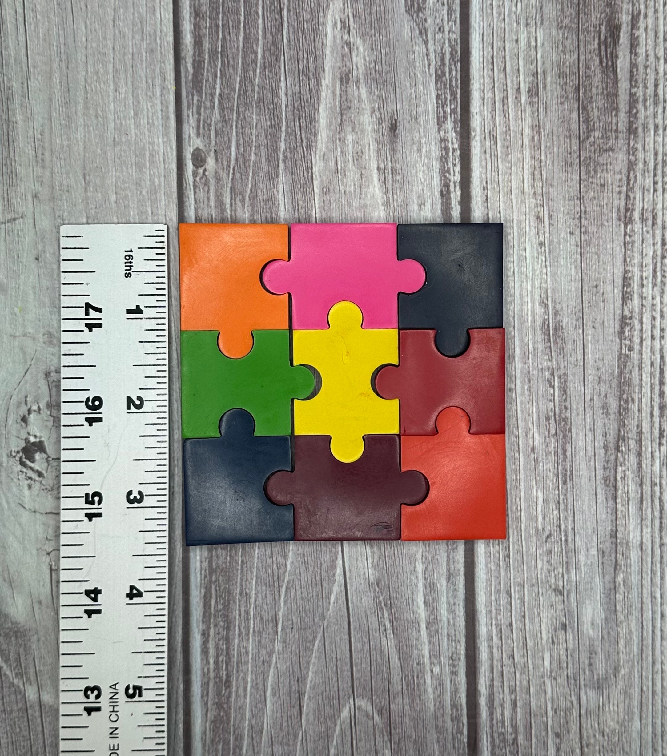 Puzzle Crayon, Multi Color Puzzle, Puzzle, Shape Crayon, Gifts for Kids ...