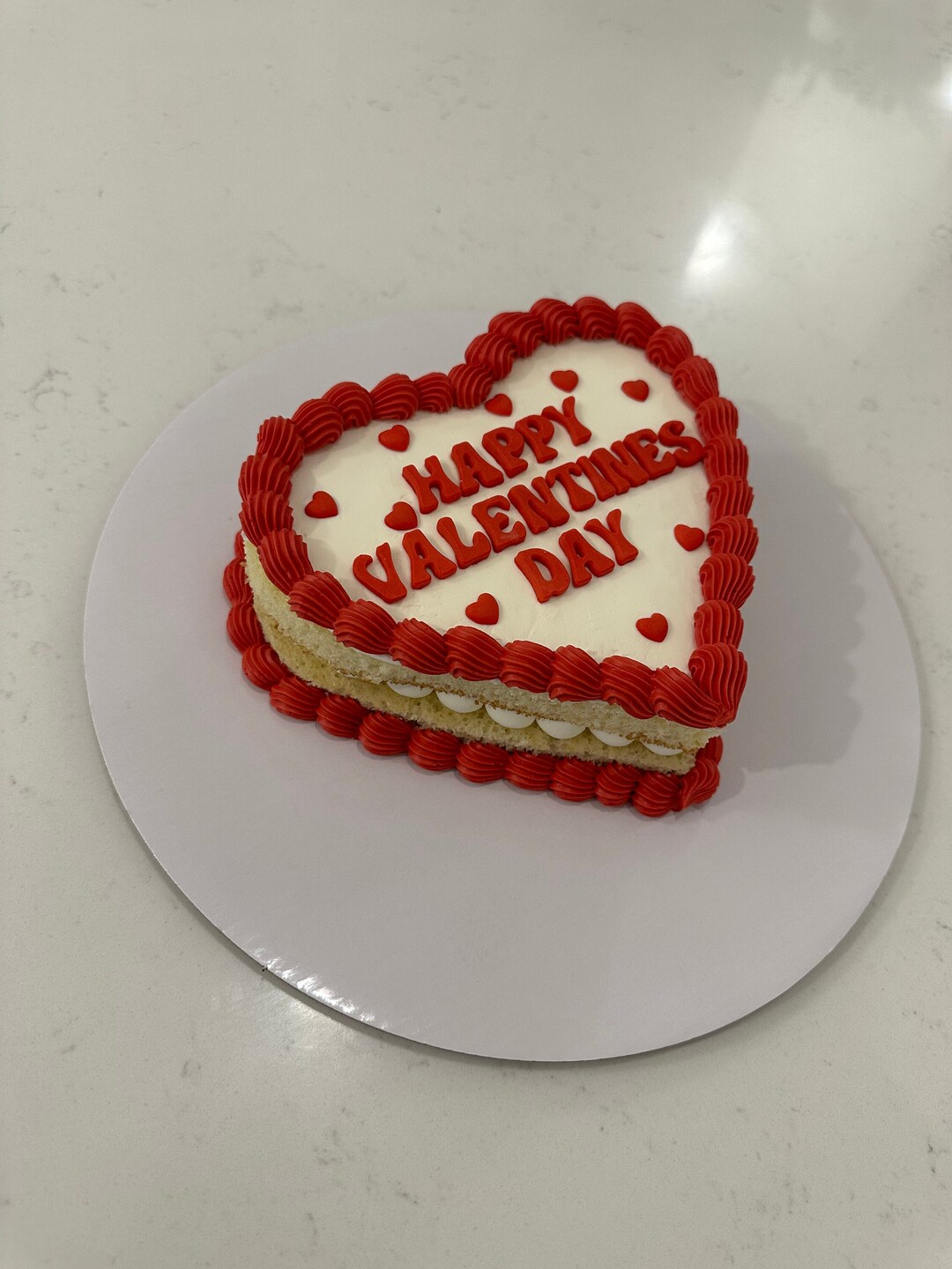 Happy Valentines Day CUSTOM EDIBLE LETTERS - Cake Topper - Cake Decor ...