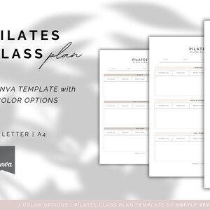 Pilates Instructor Lesson Plan, Reformer Class Planner, Sequence Guide ...