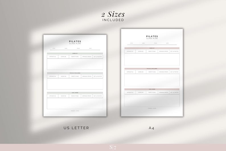 Pilates Instructor Lesson Plan, Reformer Class Planner, Sequence Guide ...