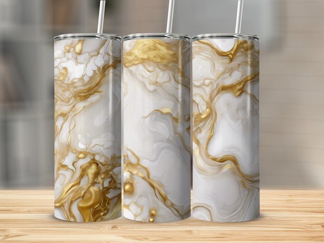 Luxurious Gold Marble Tumbler Wrap, Marble Sublimation Design, Instant ...