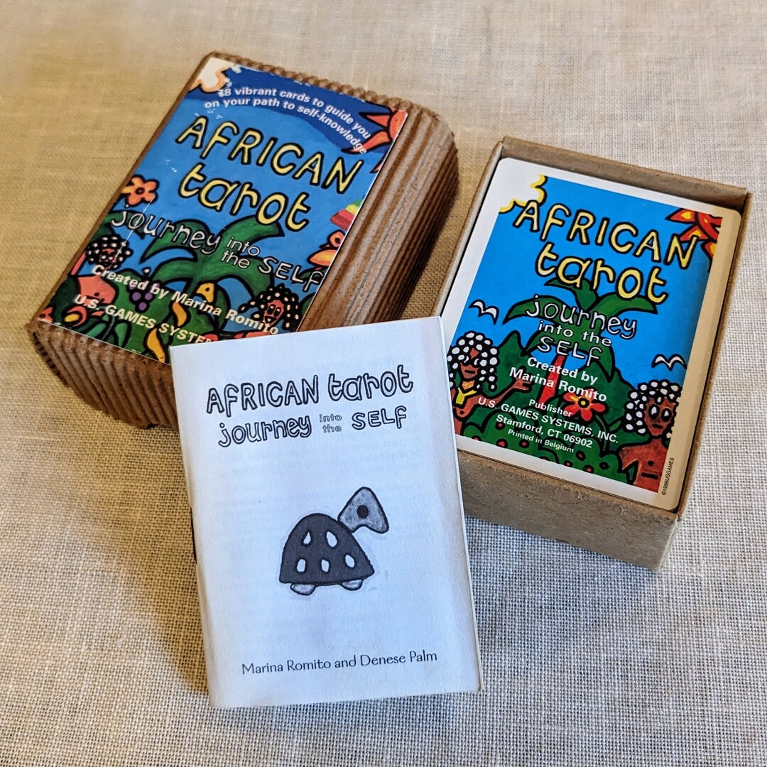 1997 Vintage African Tarot Card Deck and Book. Original Complete ...