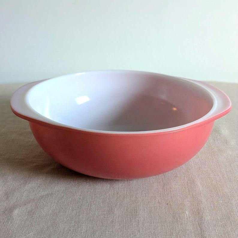 1950 1960s Pyrex Flamingo Pink Ovenware Nesting Set in Mint Condition ...
