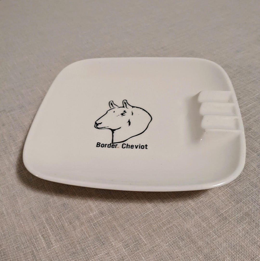 Vintage Border Cheviot Ashtray in Like New Condition. Sheep Ash Tray or ...