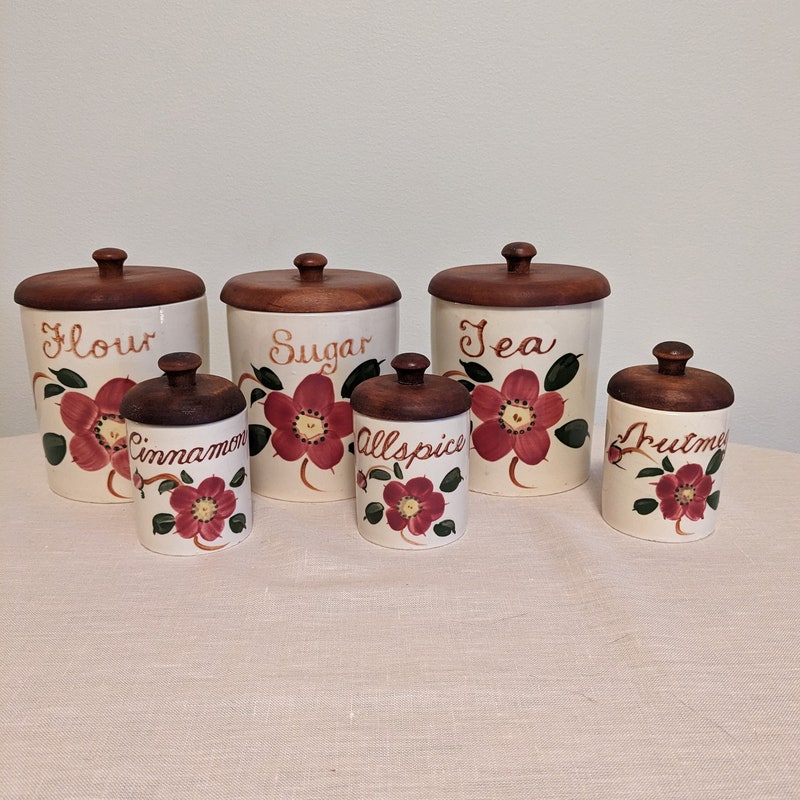 Vintage Canister Set - Etsy