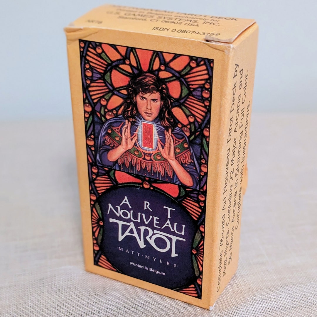 1990s Art Nouveau Tarot Deck Set by Matt Myers. Vintage Tarot Printed ...