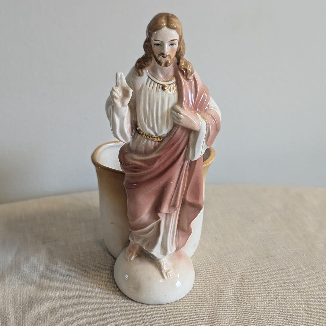 1950s-1960s Vintage Jesus Christ Ceramic Figure in Mint Condition. Made ...