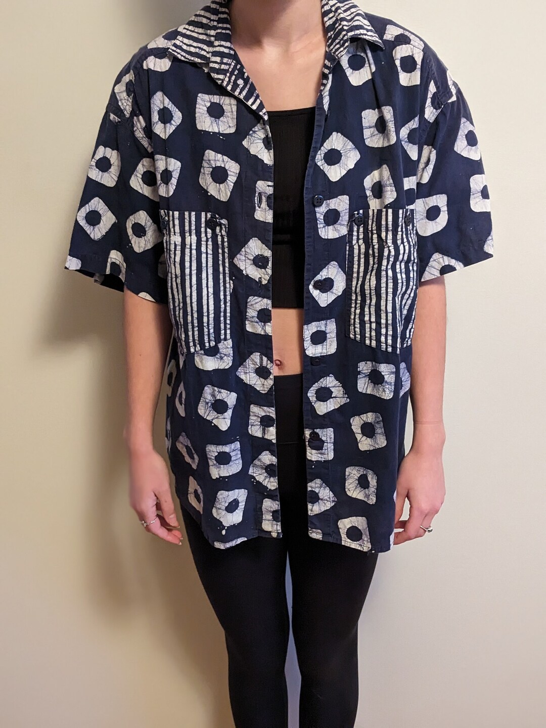 Vintage 80s A-ha Cotton Button-up Shirt: Groovy Retro Design, Medium - Etsy