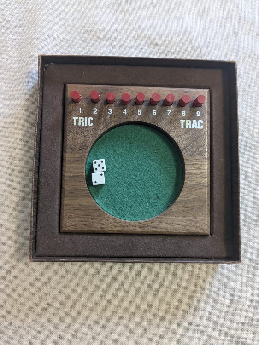 Vintage Tric Trac Game: Drueke Blue Chip American Walnut Board - Etsy