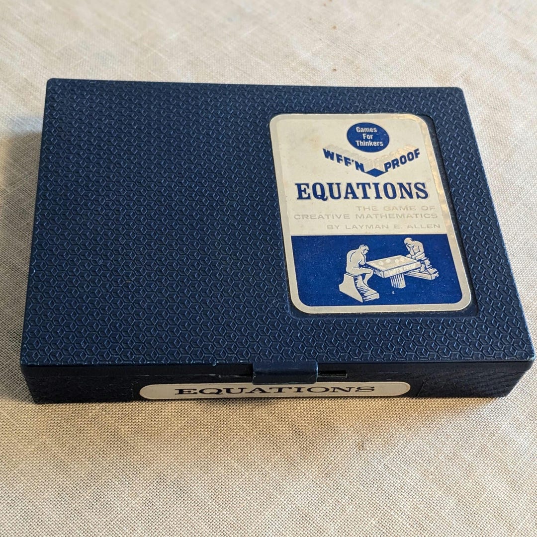 1967 Vintage Equations Game of Creative Mathematics WFF 'N Proof ...