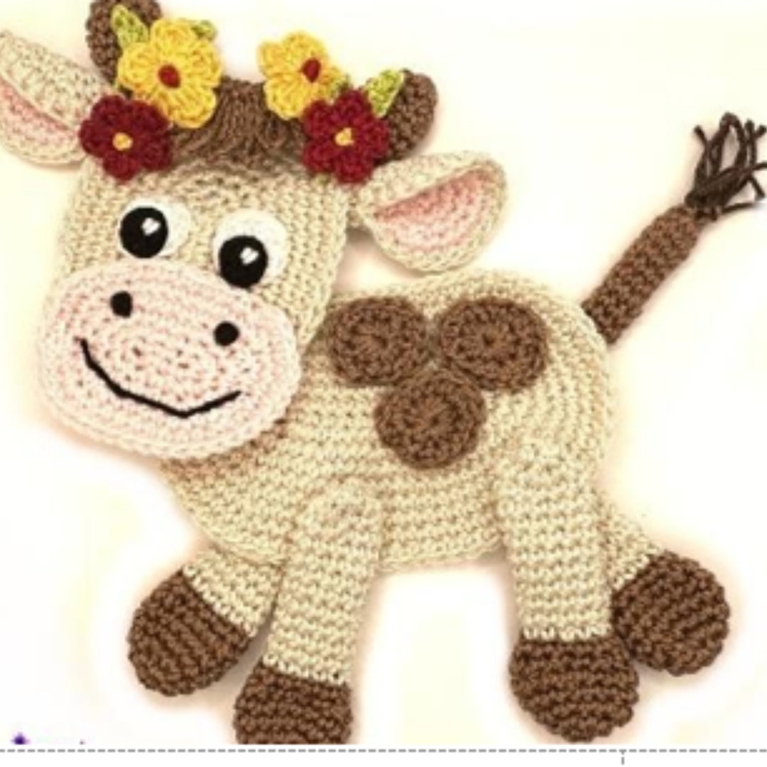 Applique Patterns, Crochet Highland Cows, Crochet Cow, Nellas Cottage ...