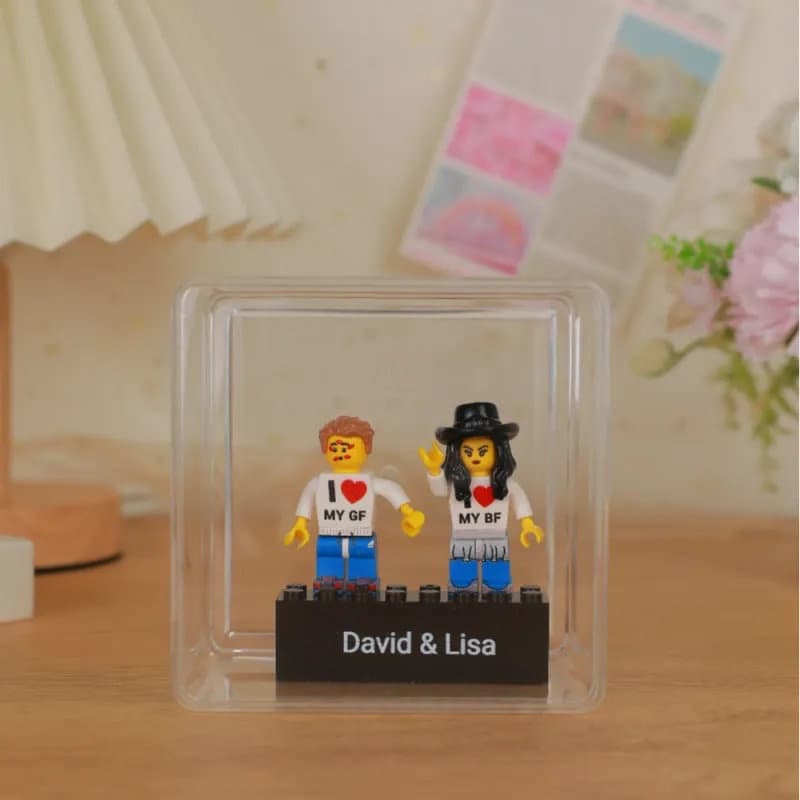Custom Couple Lego Personalized Legos With Engraved Name Base and ...