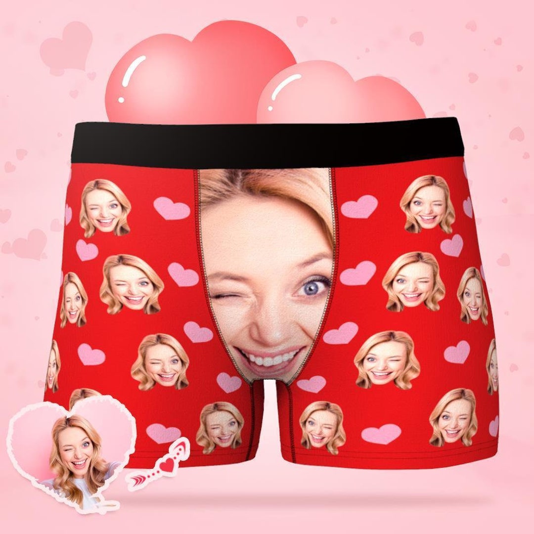 Funny Custom Face Boxer Brief Personalized Underwear Boxers for Him ...