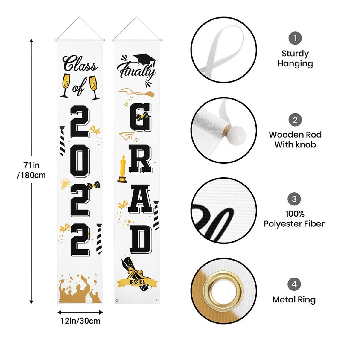 Graduation Banner for Class of 2024. High School or College University ...