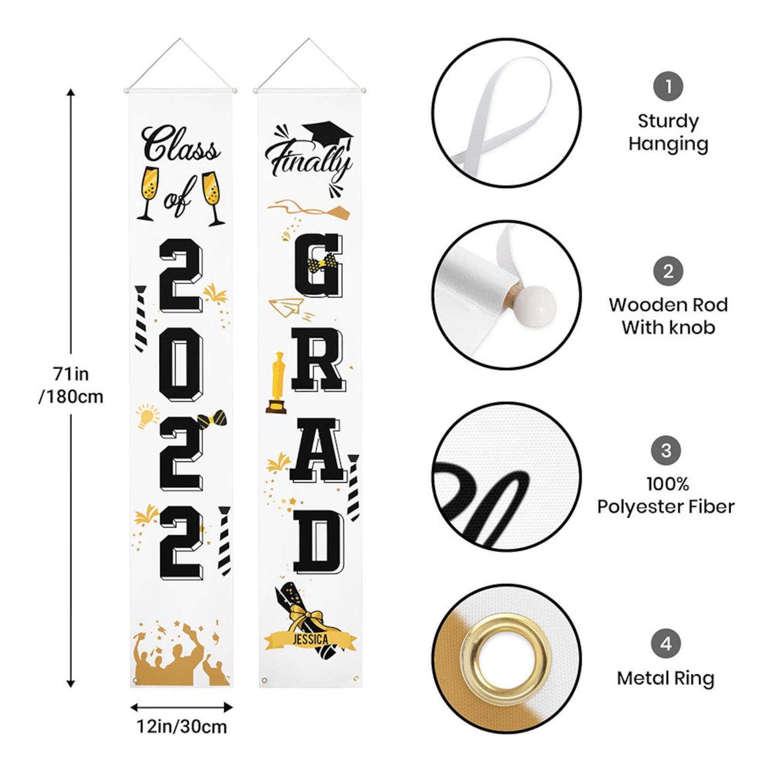 Graduation Banner for Class of 2024. High School or College University ...