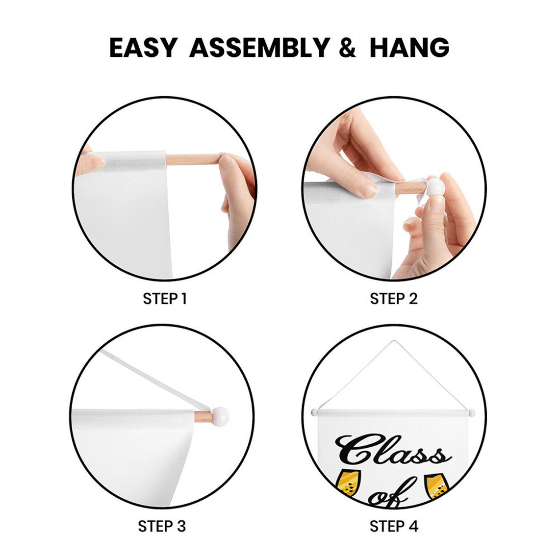 Graduation Banner for Class of 2024. High School or College University ...