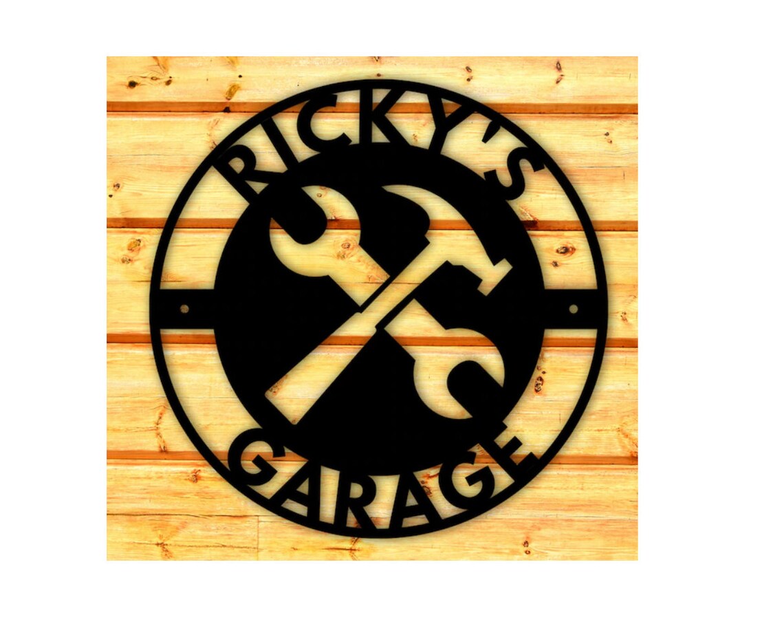 Papas Work Shop Custom Metal Sign, Personalized Fathers Day Sign for ...