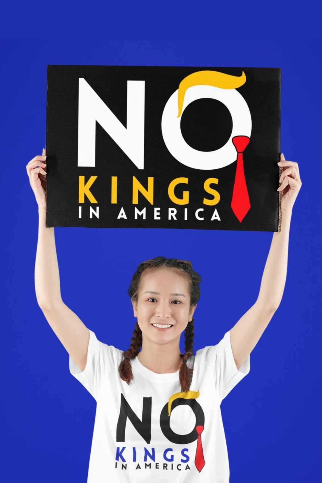 No Kings Rally Protest Sign, Political Rally Sign No Kings Day June 14 ...