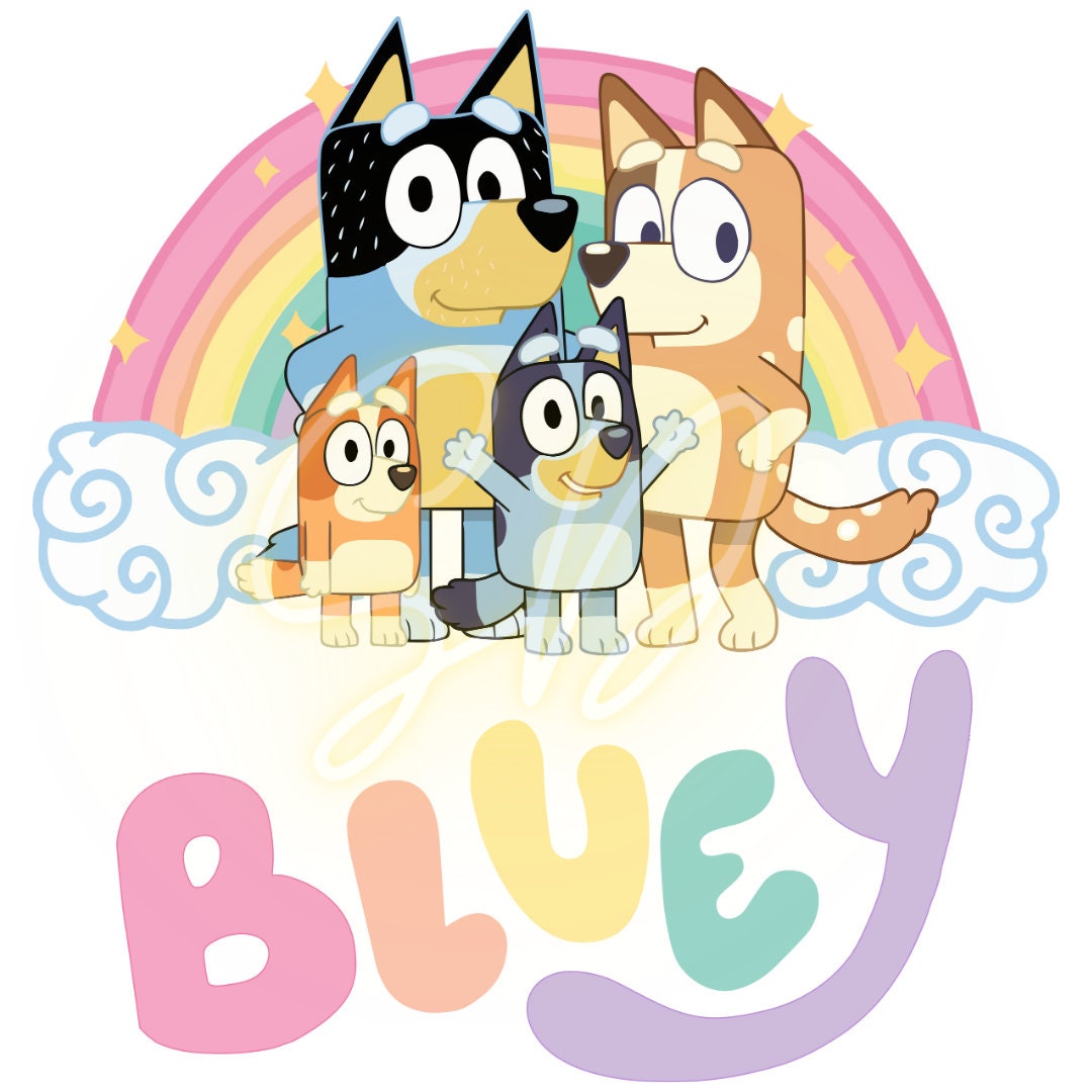 Bluey PNG File - Etsy UK