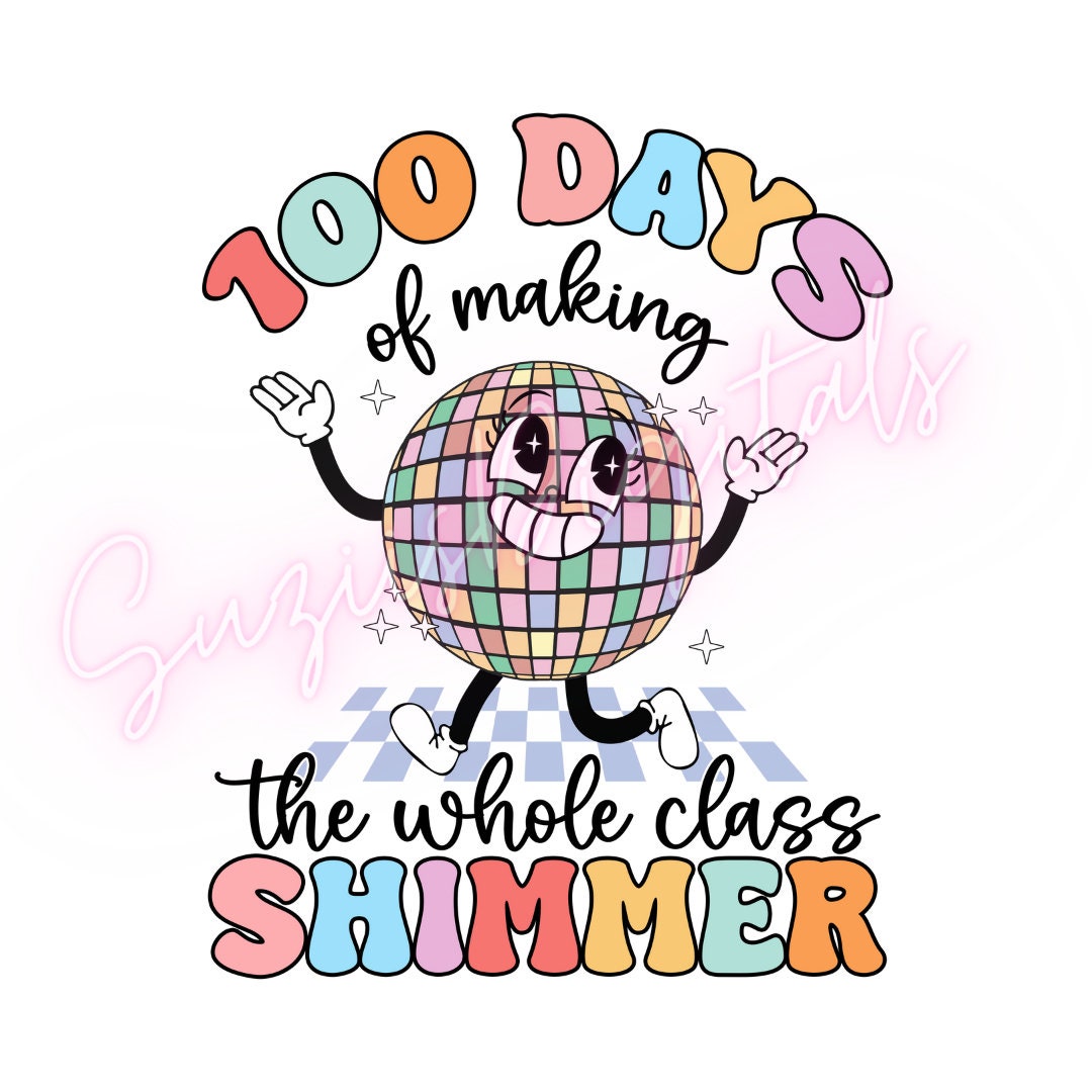 100 Days Of School Png File Etsy