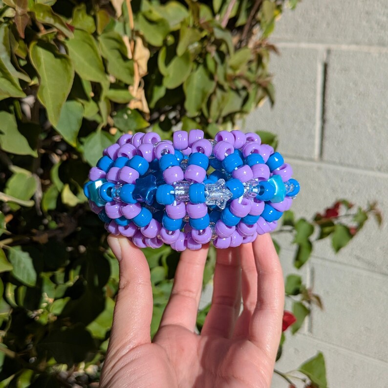 Kandi UFO Cuff Blue and Purple :3 - Etsy